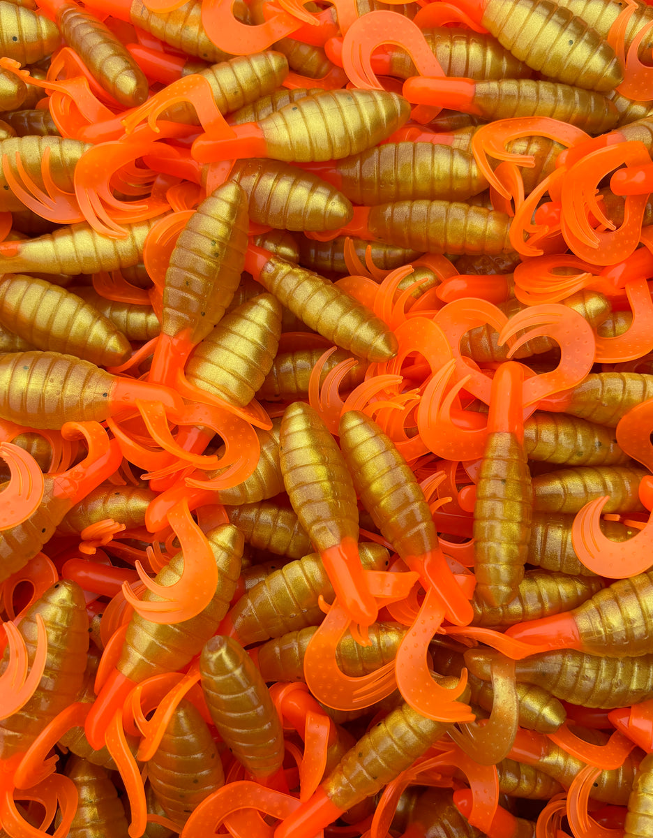 NEW!!! Bubba Clucker Mullet, Donald Thump, Orange and Gold, 3", qty 7 ...