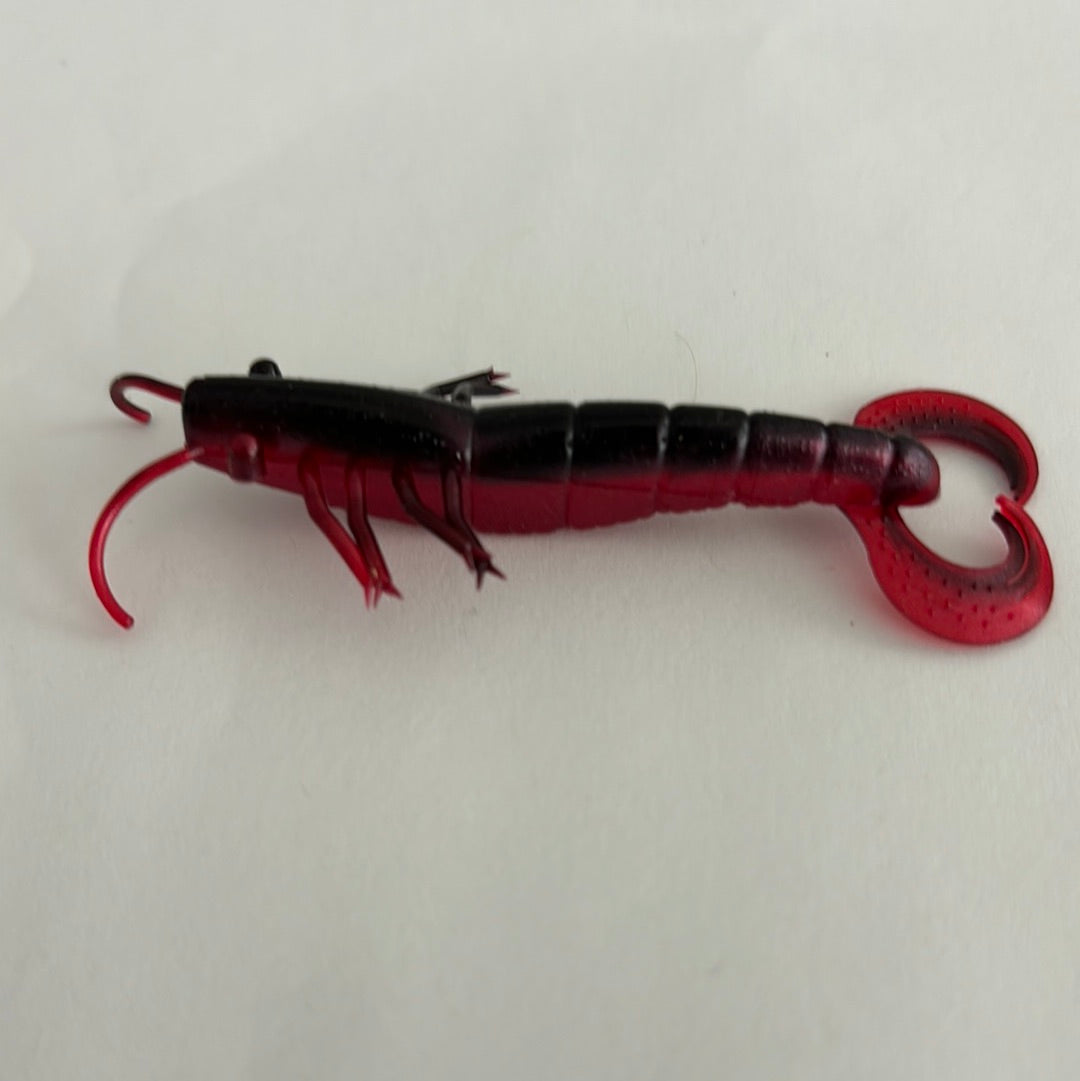Red Shad Shrimp, 3", qty 10 – Chickenboylures.com