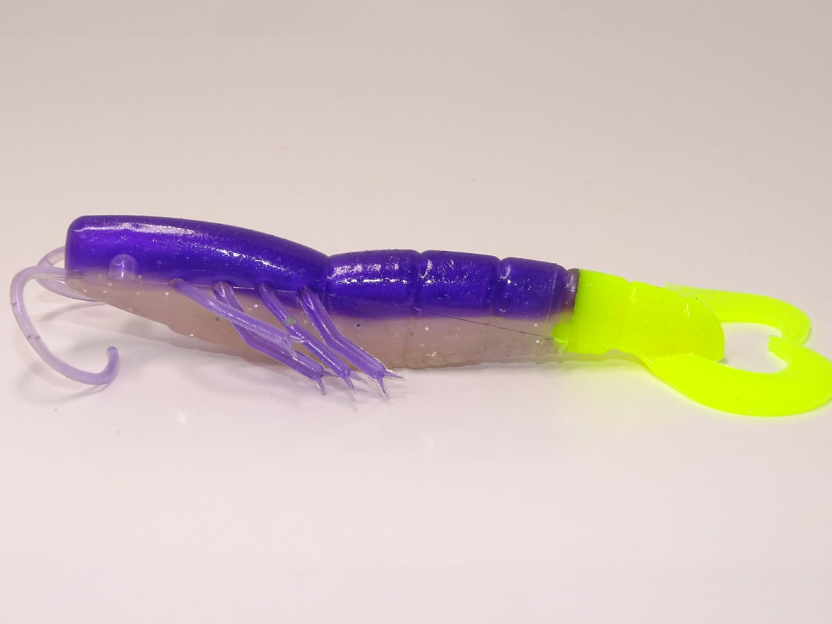 Phantom Purple, 4” Shrimp, qty 6 – Chickenboylures.com